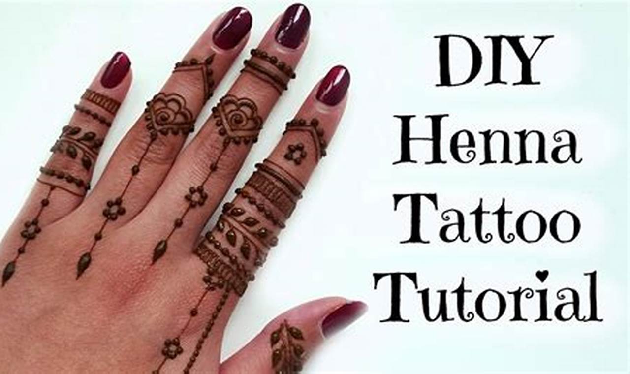 Beautiful & Easy Henna Tattoo Ideas for Beginners